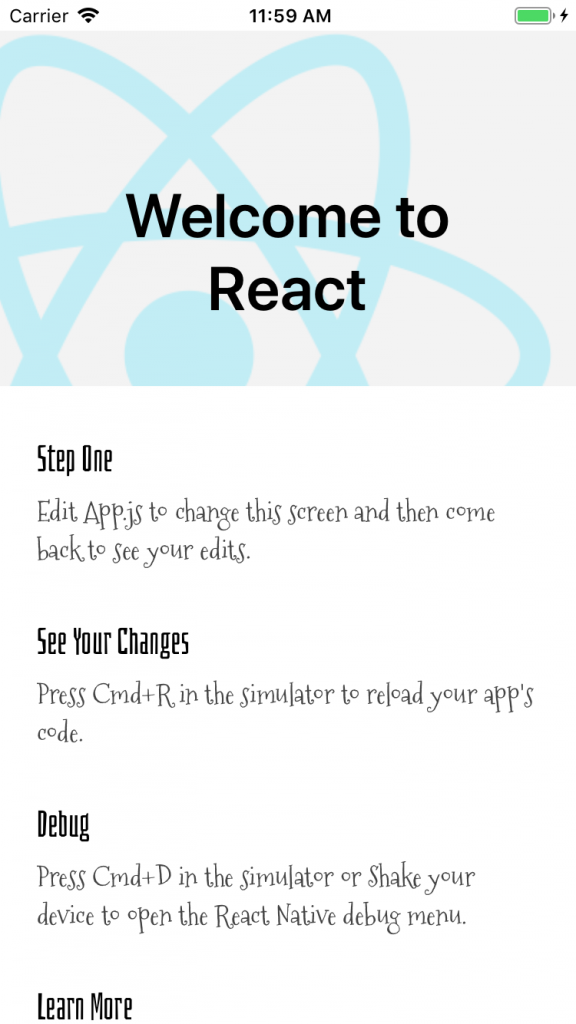 Fuente personalizada utilizando React-Native - NIGHT DEVELOPER
